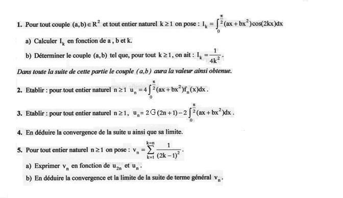 Exercice 2 : Dérivées : Math Sup